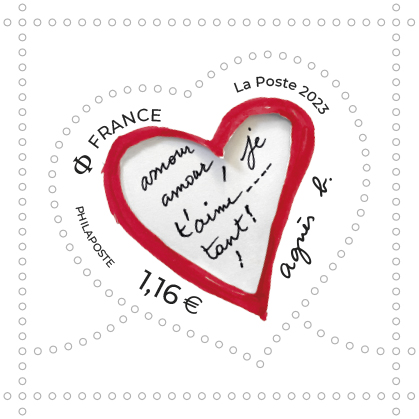 La Poste répand l'amour avec le timbre Agnès B | La Poste Groupe