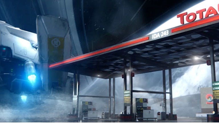 Is a service-station the oasis of modern times?