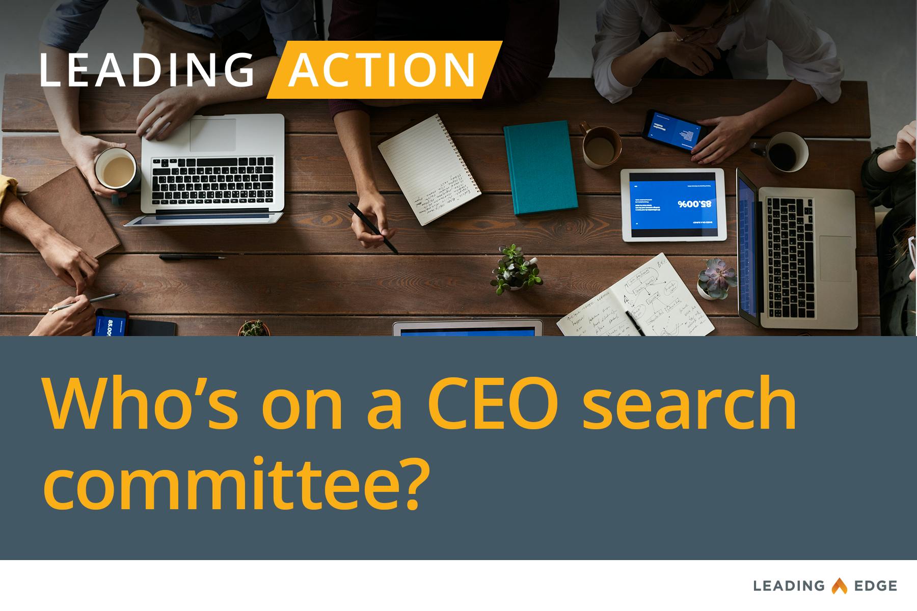 Leading Action: Who’s on a CEO search committee?