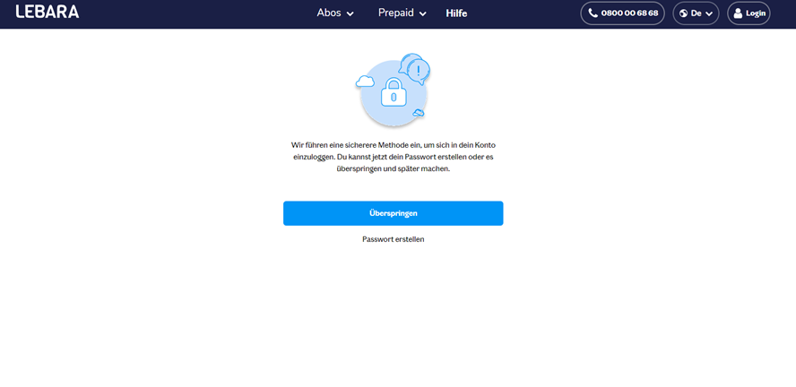Lebara - Login in my Lebara