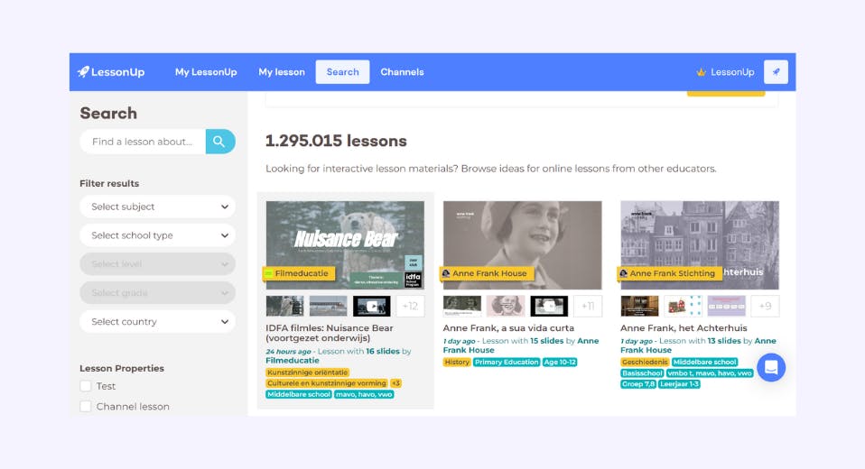 LessonUp | The best intuitive toolkit for teachers
