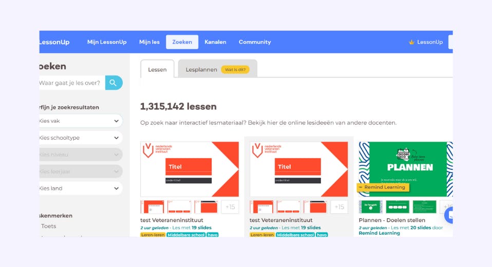 LessonUp | De beste intuïtieve tool voor docenten
