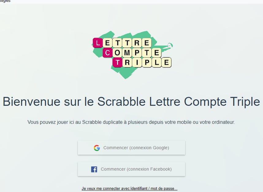 Lettre Compte Triple