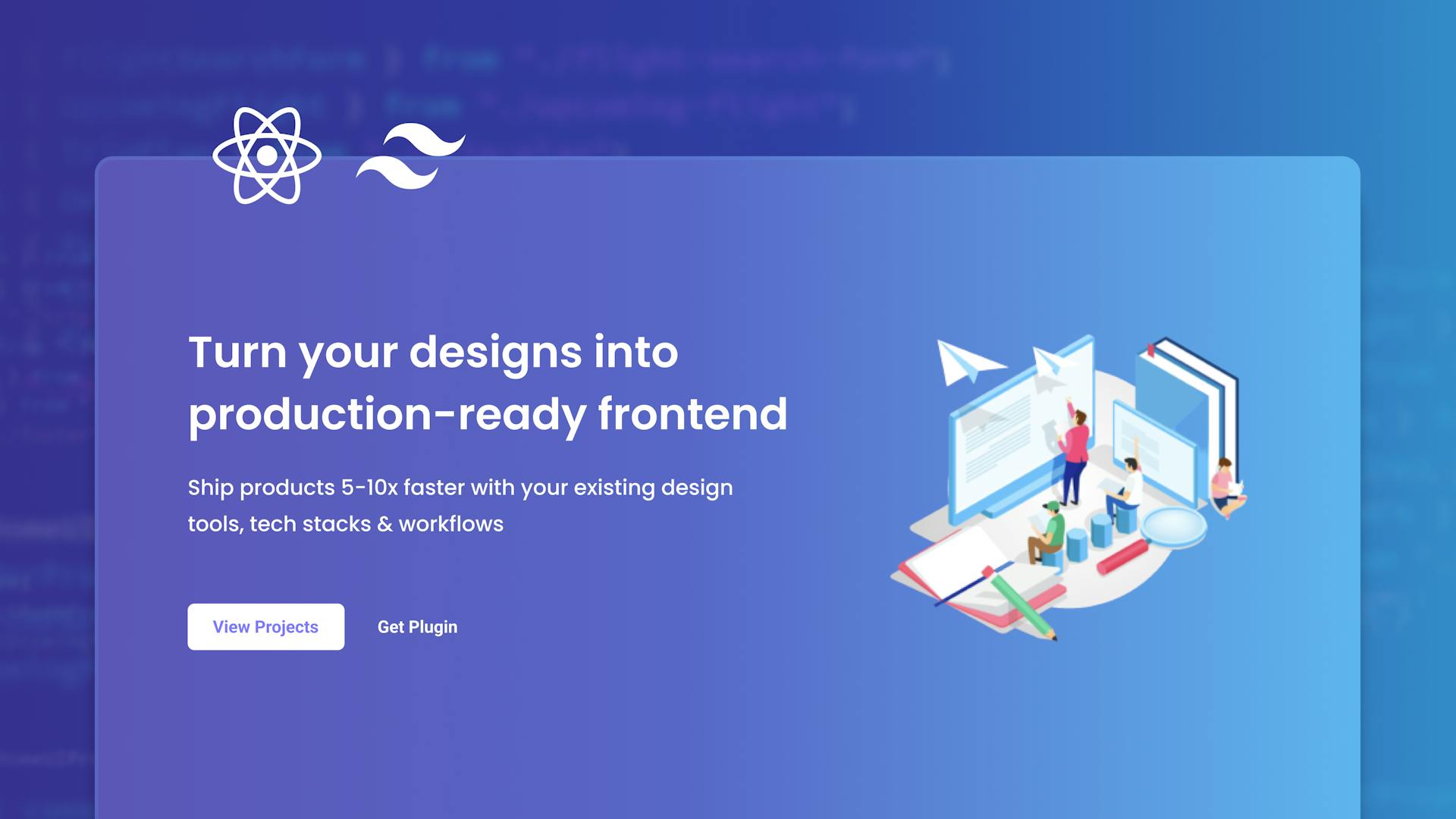 Create A Beautiful Hero Section Using React and TailwindCSS