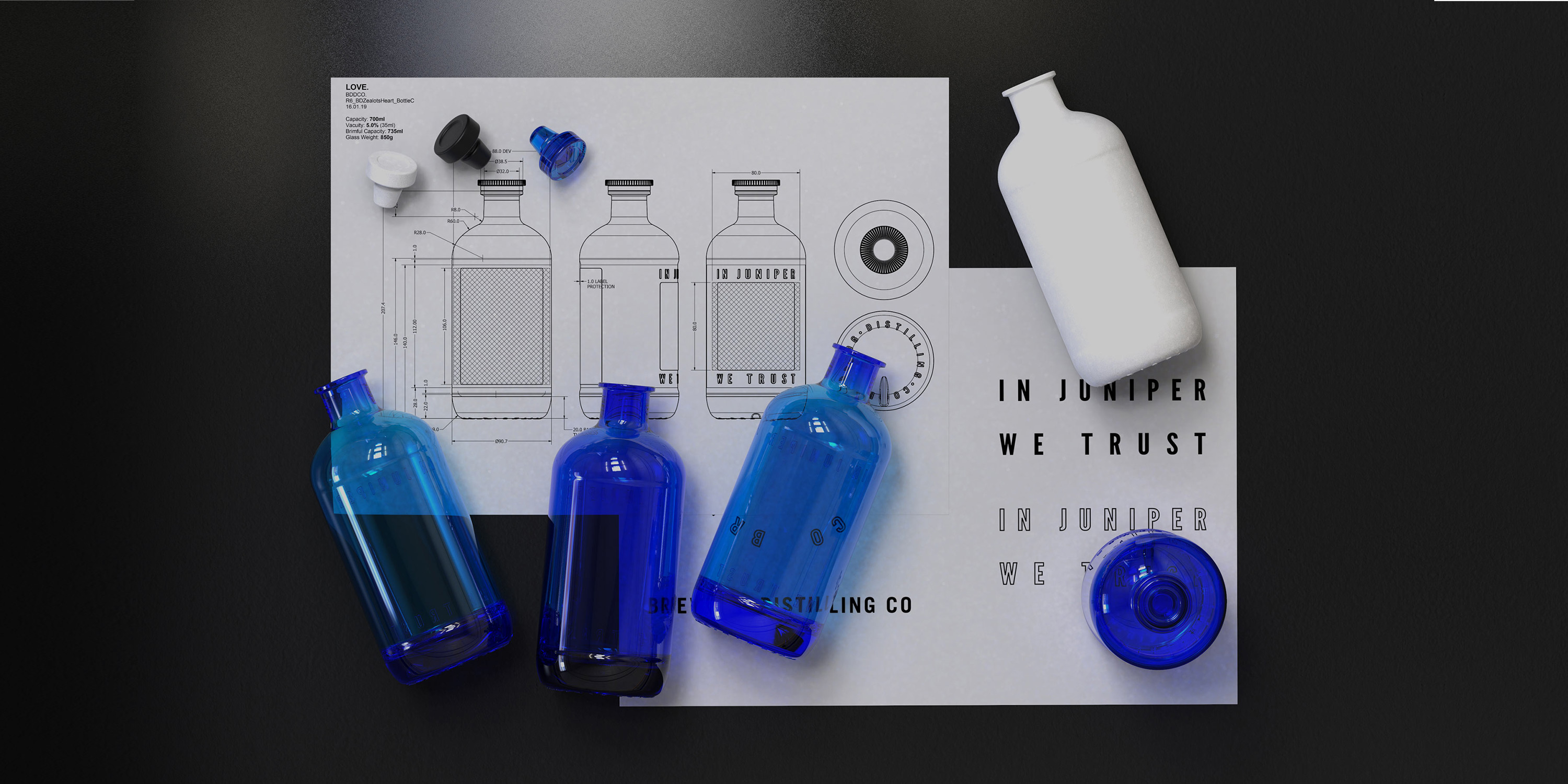 BrewDog Zealot’s Heart Gin branding and Packaging Design