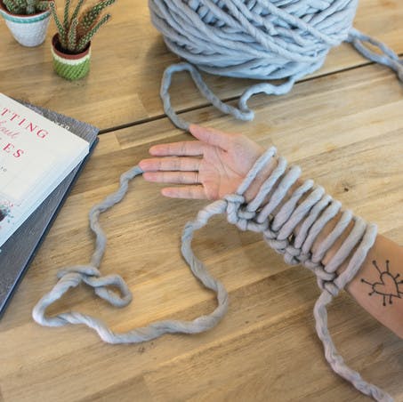 Step-by-Step Guide to Arm Knitting | LoveCrafts