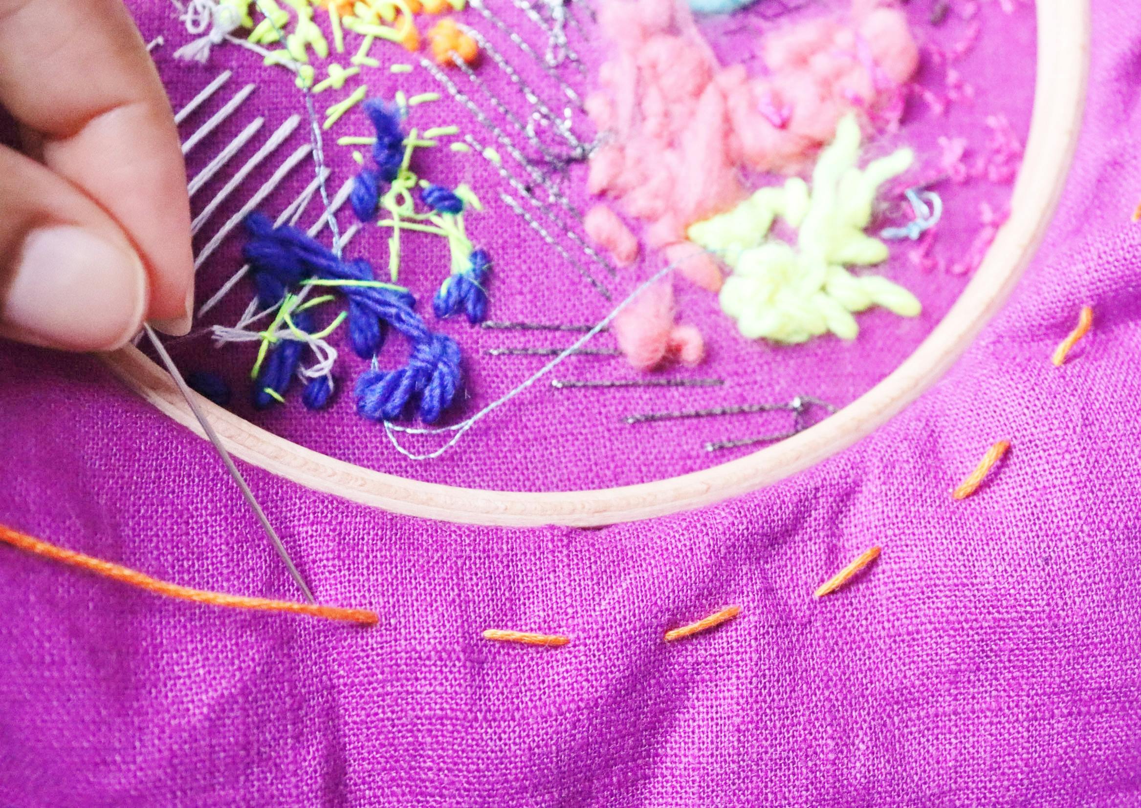 Relax, and stitch a mindful embroidery piece | LoveCrafts