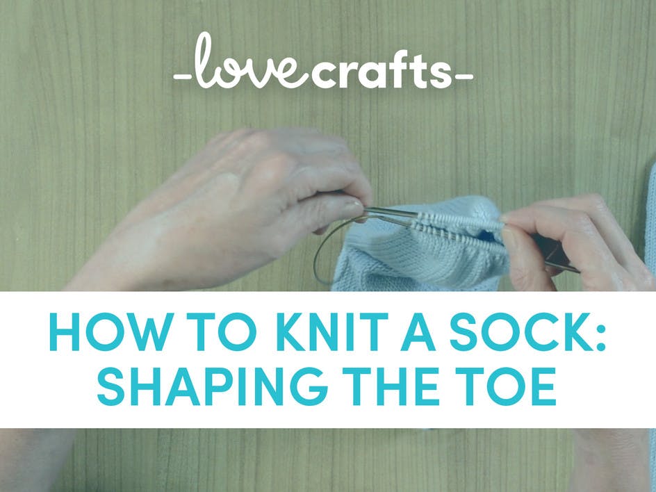 How to knit a sock: Step 3 knitting the leg of the sock | LoveCrafts