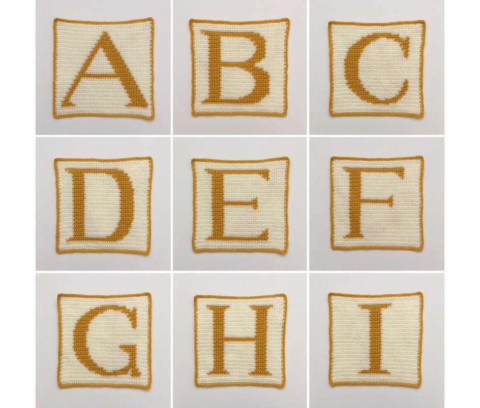 Learn how to crochet intarsia Alphabet Cushions with Chloe Bailey ...