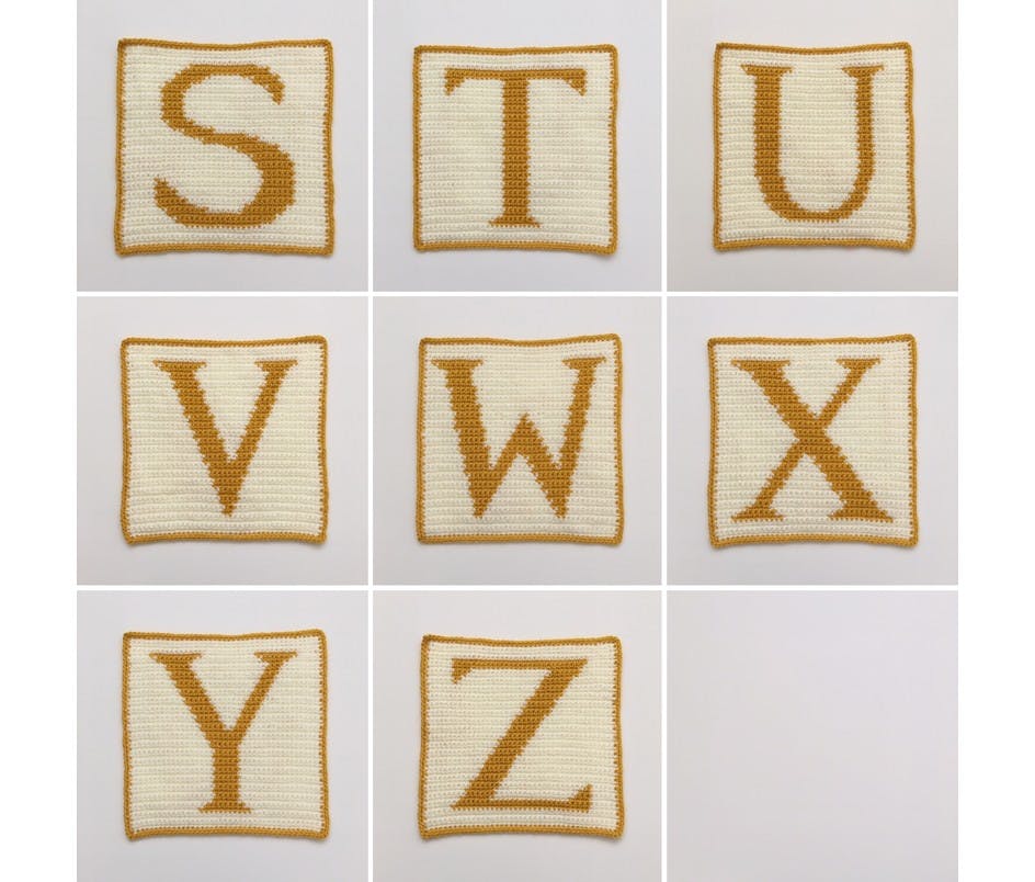 Learn how to crochet intarsia Alphabet Cushions with Chloe Bailey ...