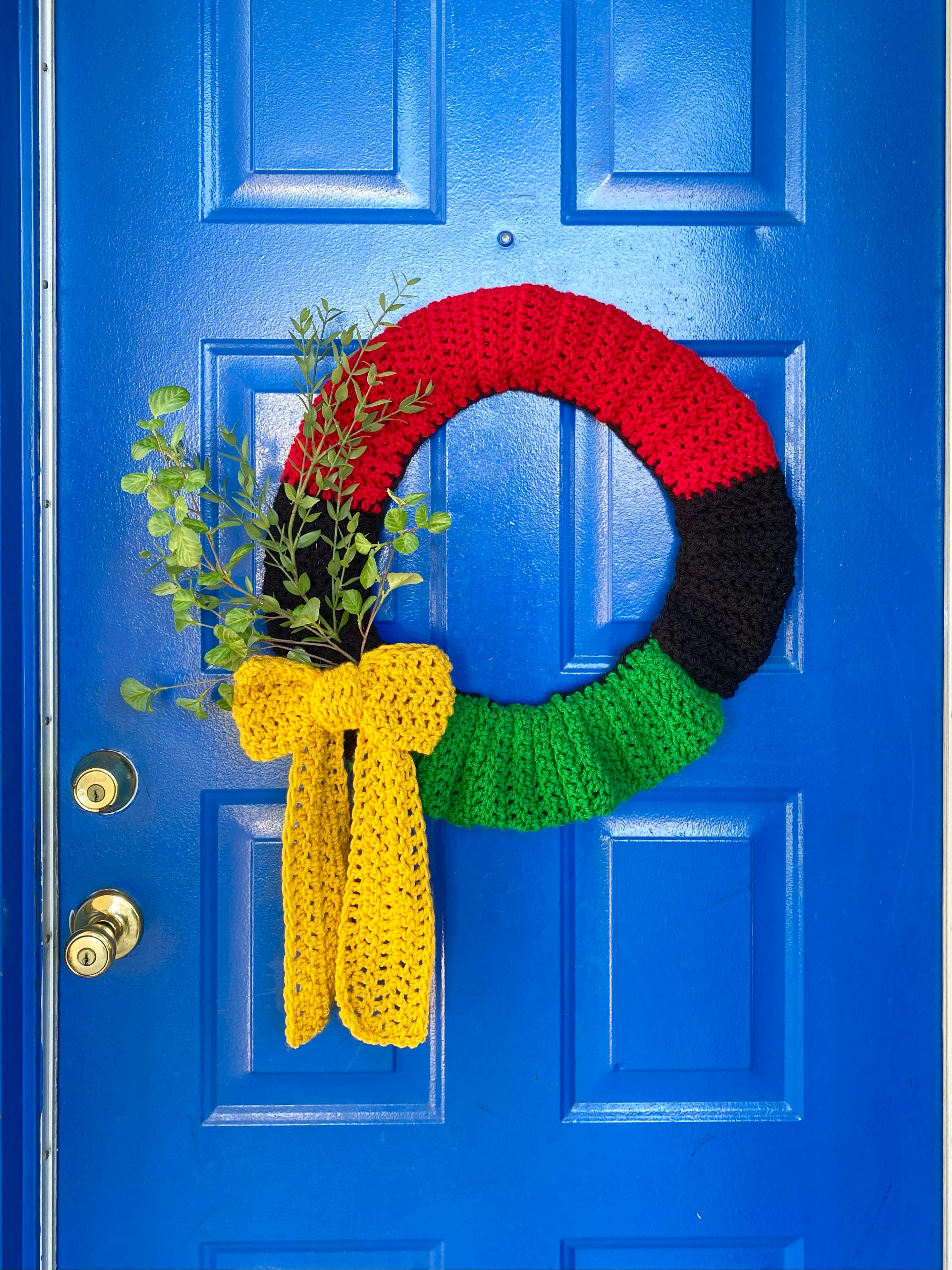 Make a wreath for Juneteenth with our fab free knit and crochet ...