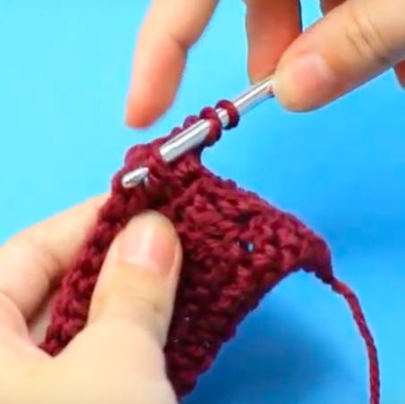 How to front post treble stitch (fptr) | LoveCrafts
