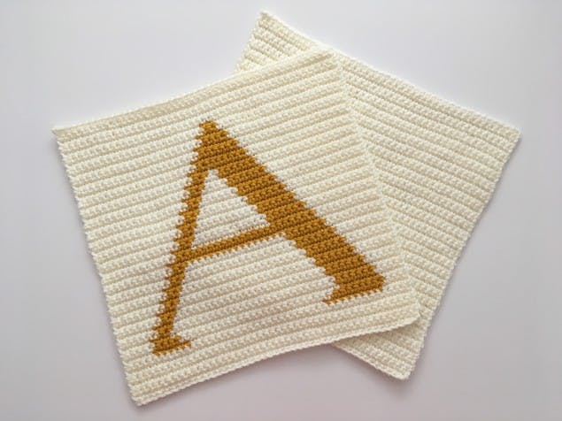Learn how to crochet intarsia Alphabet Cushions with Chloe Bailey ...
