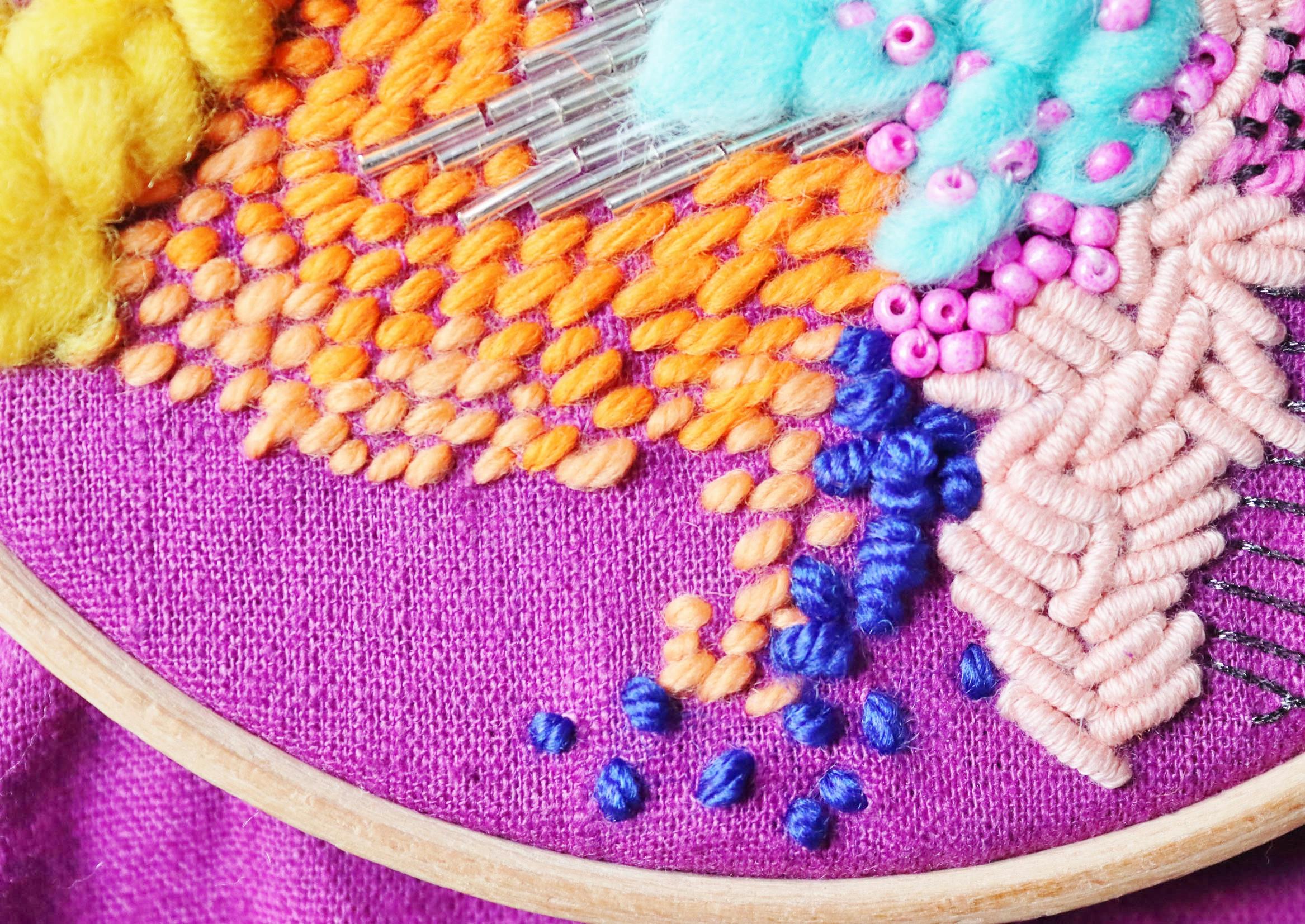 Relax, and stitch a mindful embroidery piece | LoveCrafts