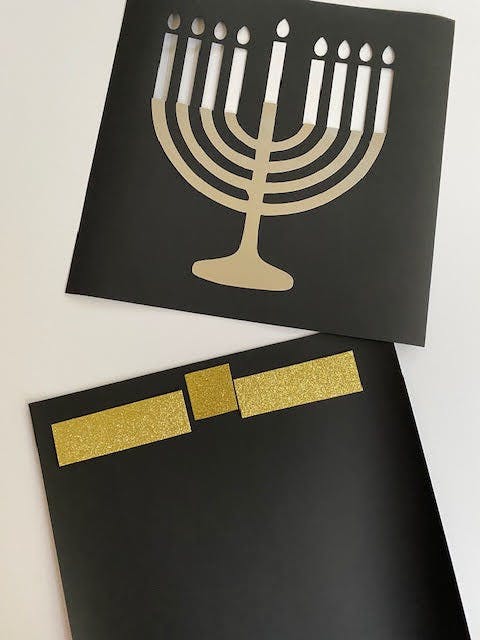 Paper menorah tutorial for Hanukkah | LoveCrafts