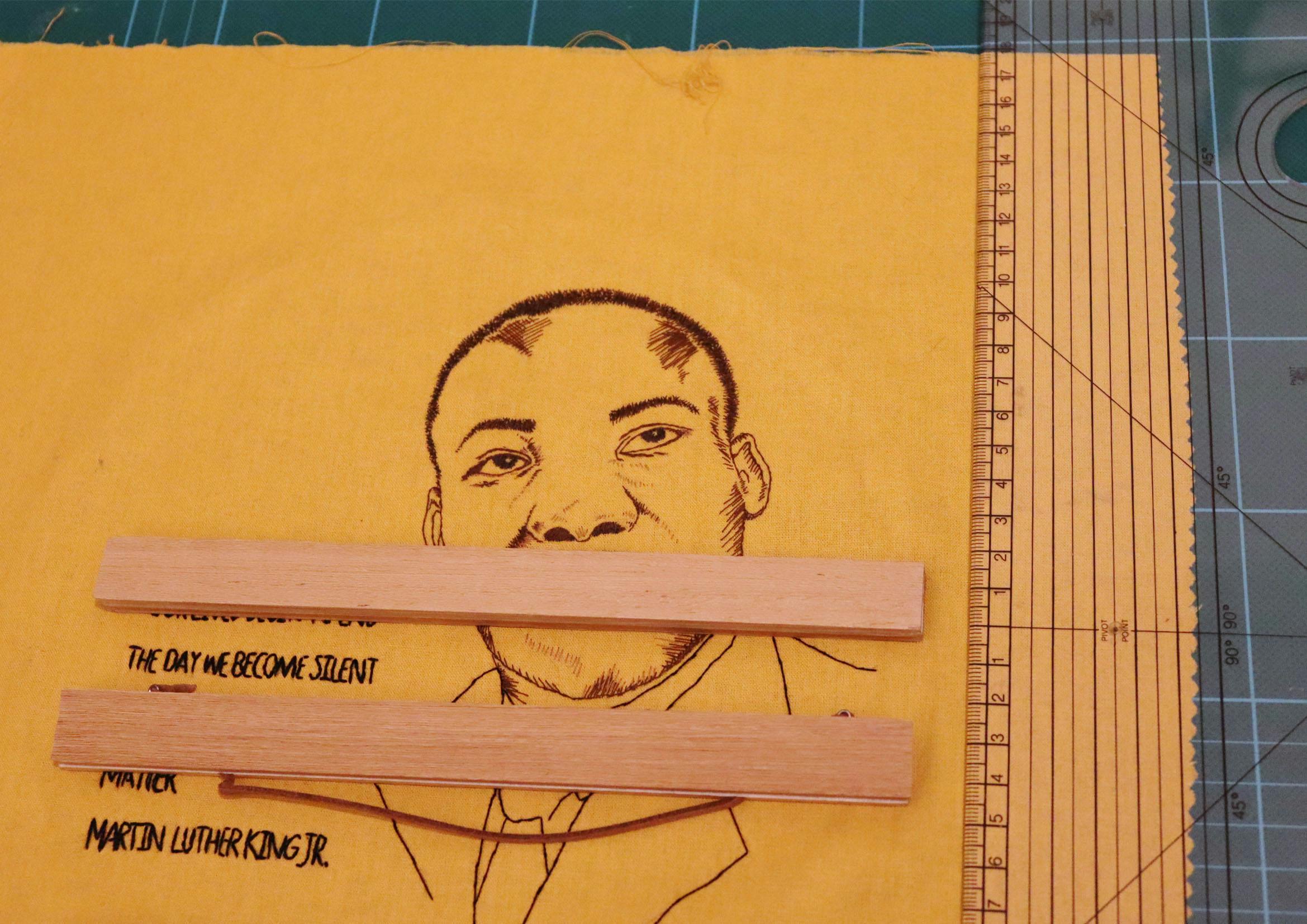How to stitch an embroidery tribute to Dr Martin Luther King Jr ...