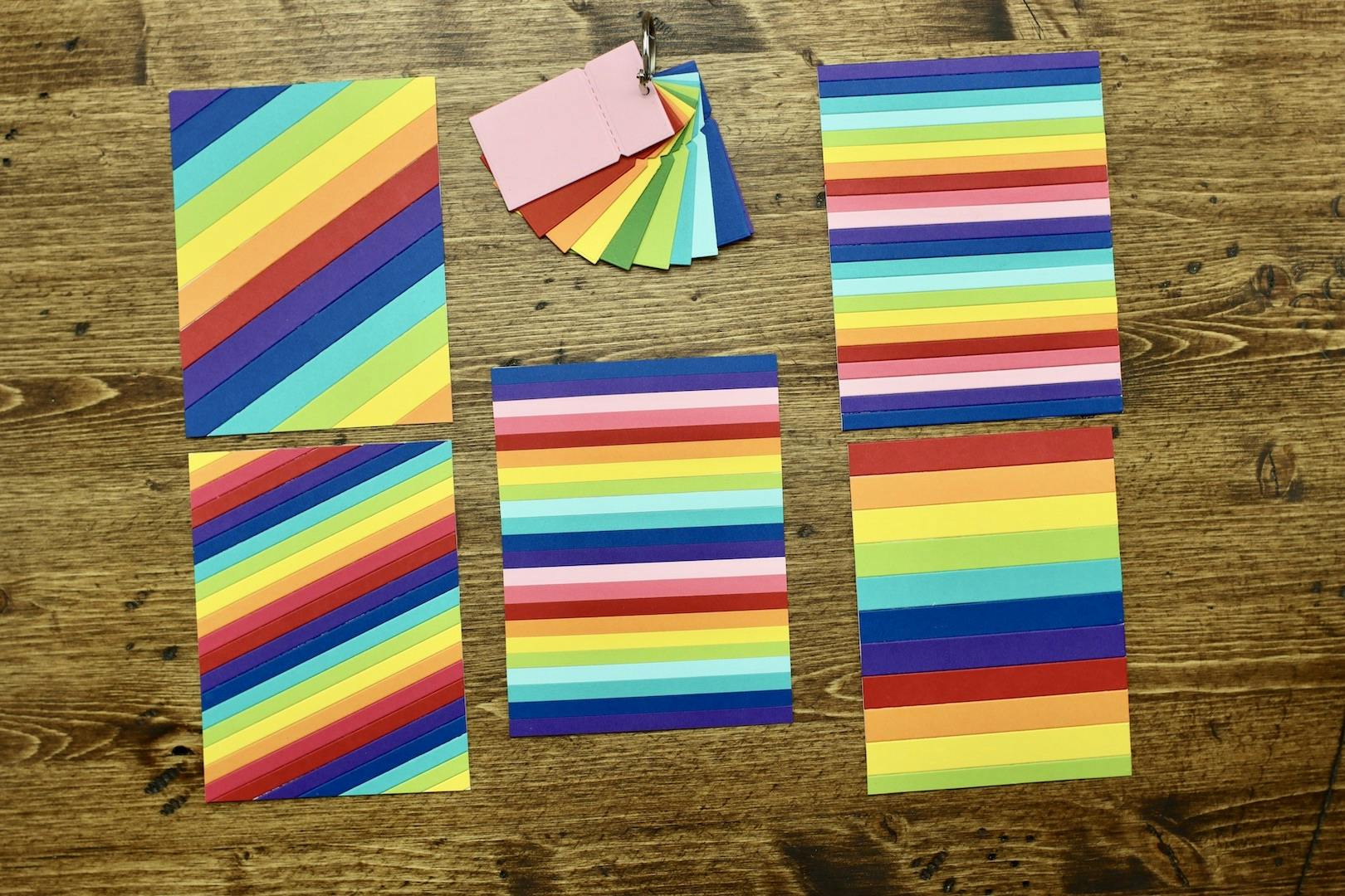 Three ways to create awesome rainbow elements with cardstock | LoveCrafts