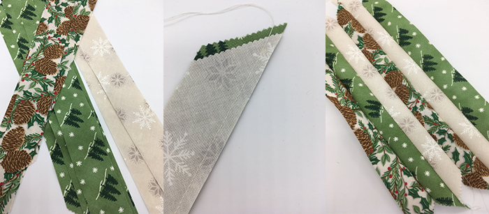 Stylish strip-quilted Christmas tree tutorial! | LoveCrafts