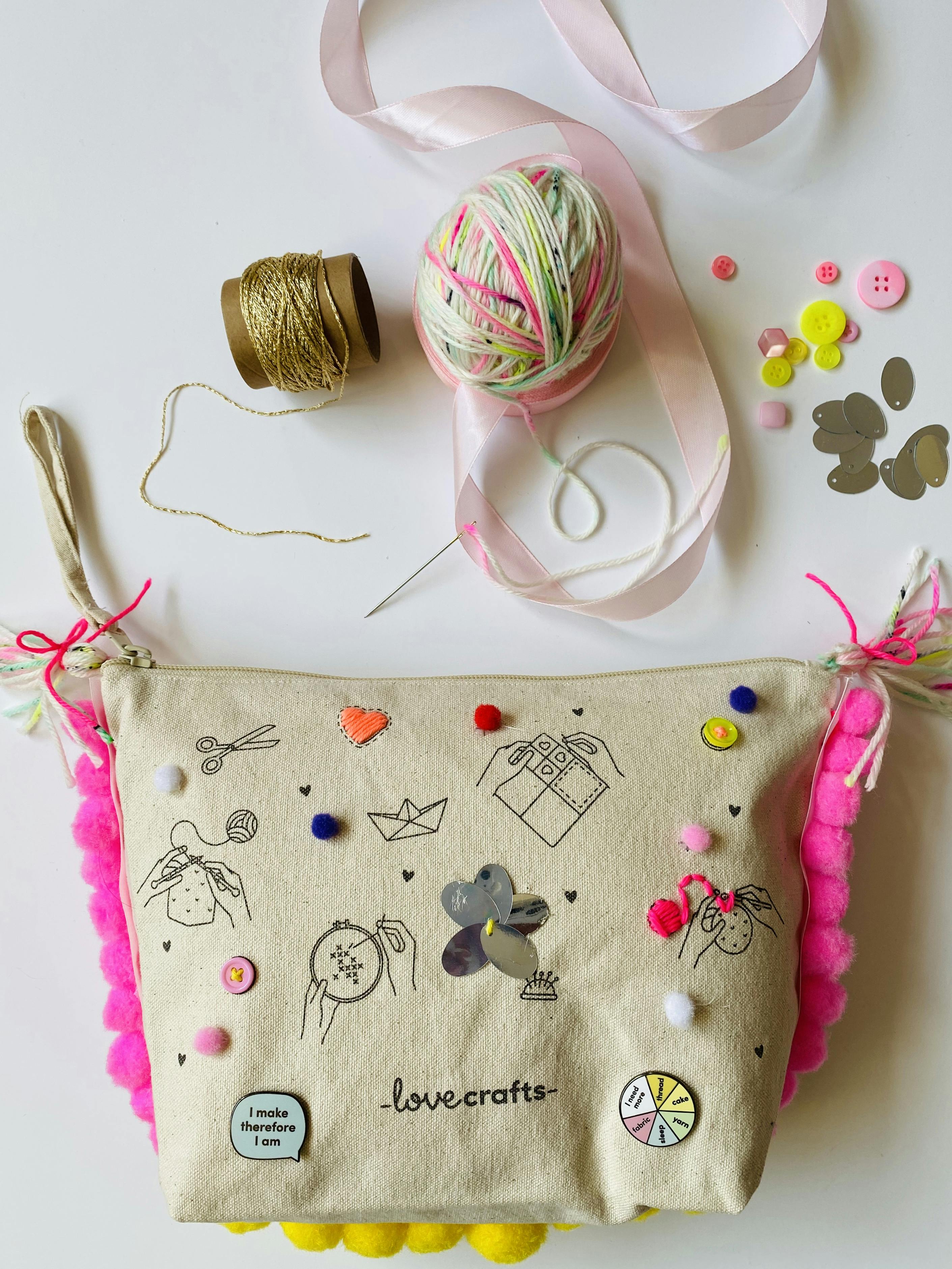 Personalise your project bag! | LoveCrafts