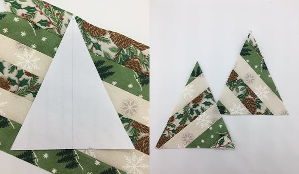 Stylish strip-quilted Christmas tree tutorial! | LoveCrafts