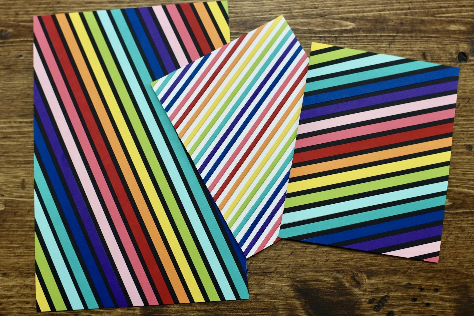 Three ways to create awesome rainbow elements with cardstock | LoveCrafts