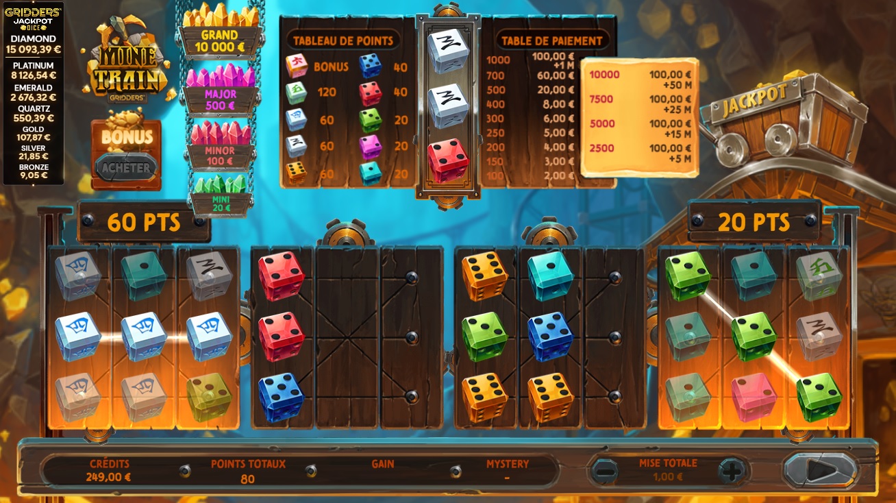 Jump on board the Mine Train Gridders | Lucky Games