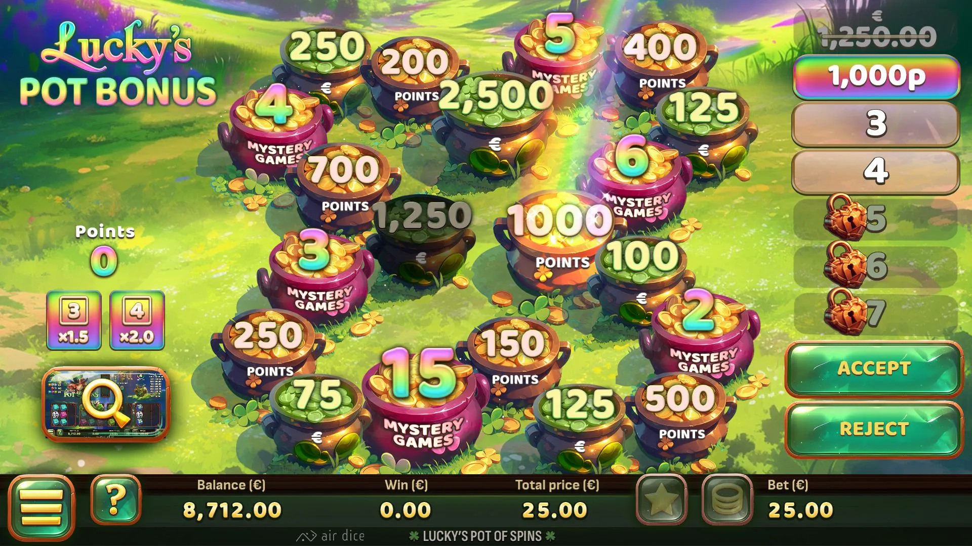 Magical Spins on Lucky's Pot Of Spin | Lucky Games