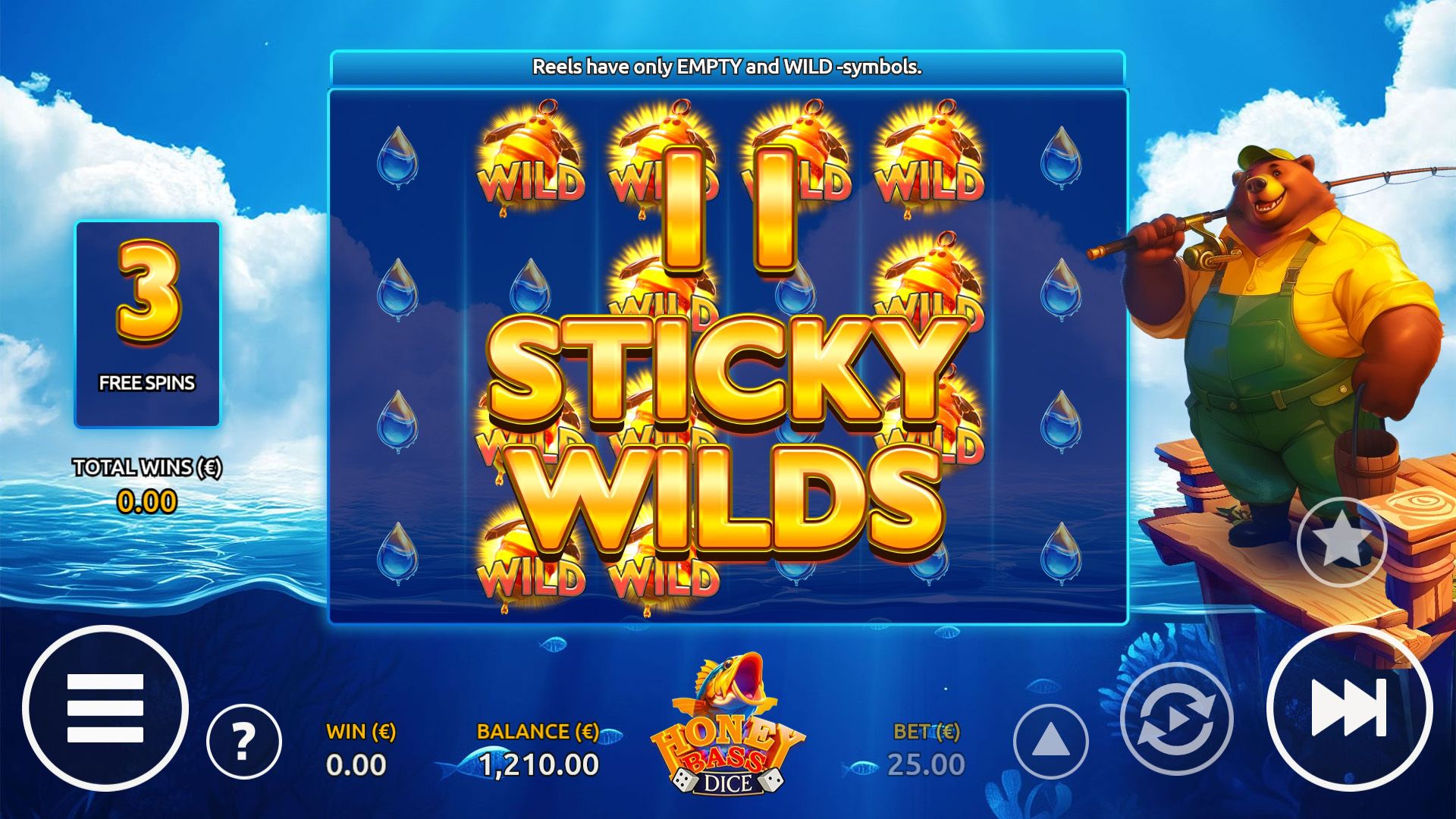 Fishing season is open with Honey Bass Dice | Lucky Games