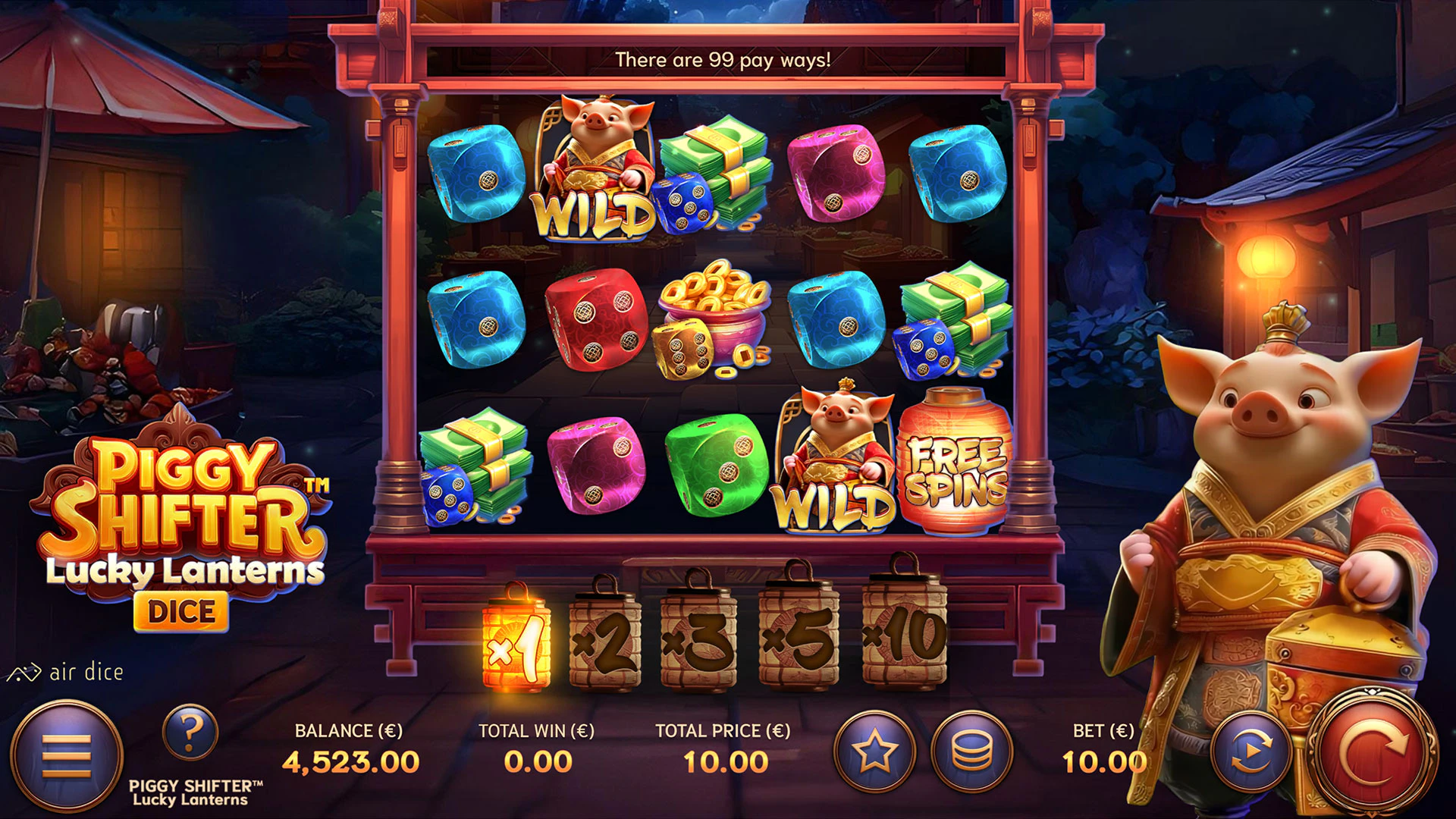 Piggy Shifter Lucky Lanterns, the luck is yours. | Lucky Games