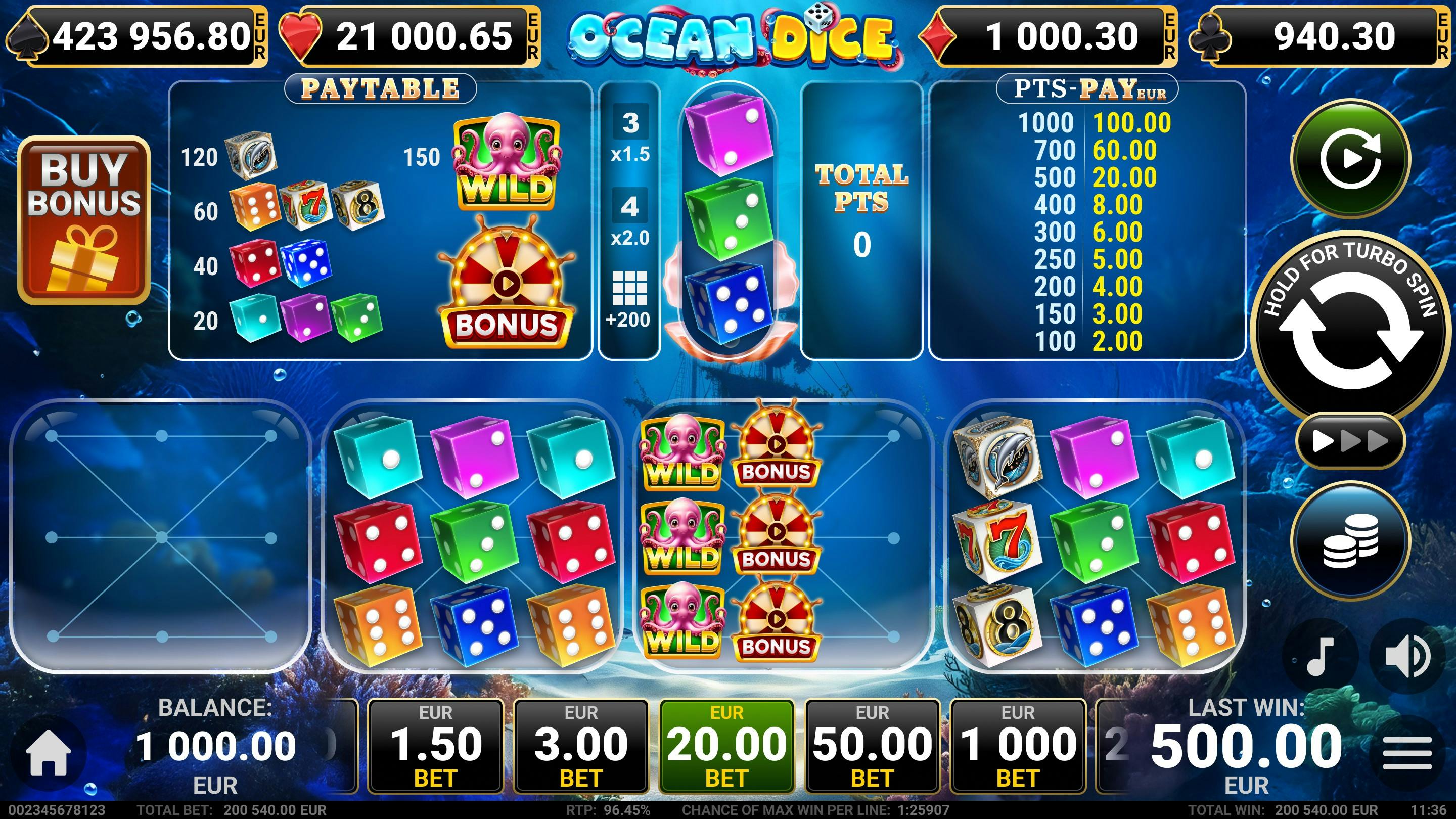 Ocean Dice from Amusnet, treasure is yours! | Lucky Games