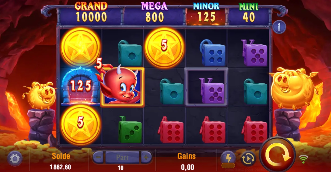 Devil Fire Twins Dice: Fun in Hell | Lucky Games