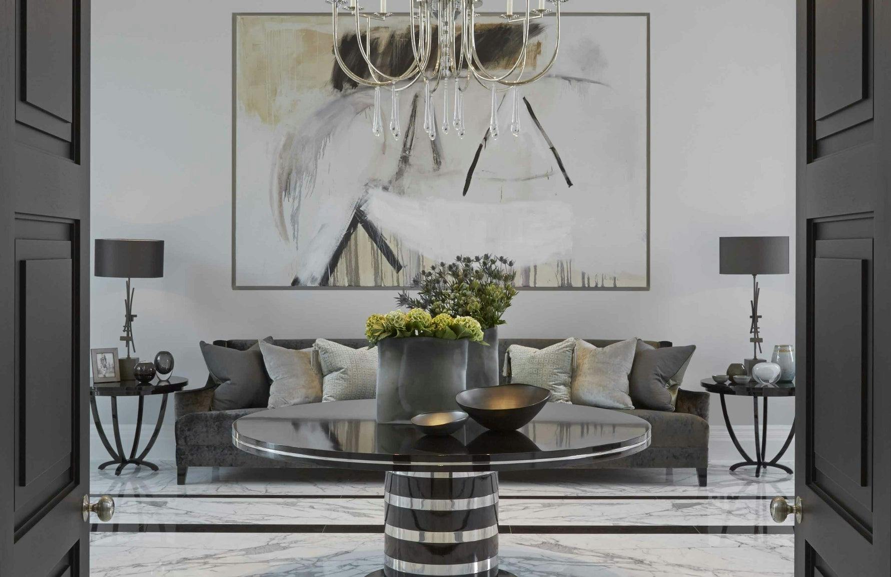 Ideas on How To Style Your Round Entryway Table | LuxDeco