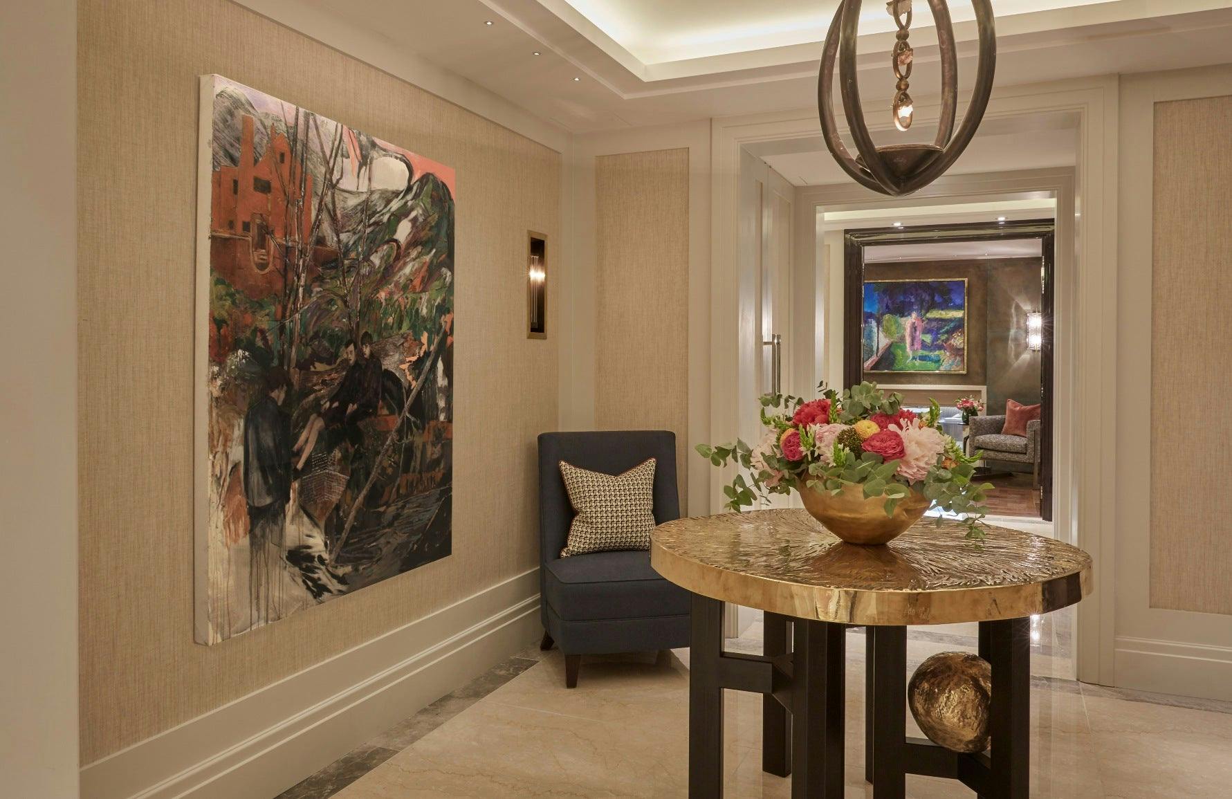 Ideas on How To Style Your Round Entryway Table | LuxDeco