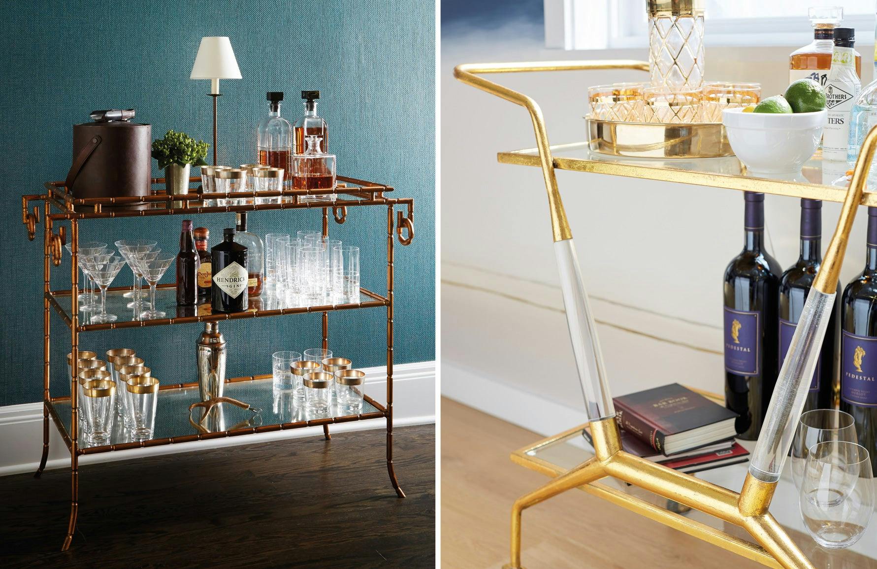 How To Create A Stylish Bar Cart | LuxDeco