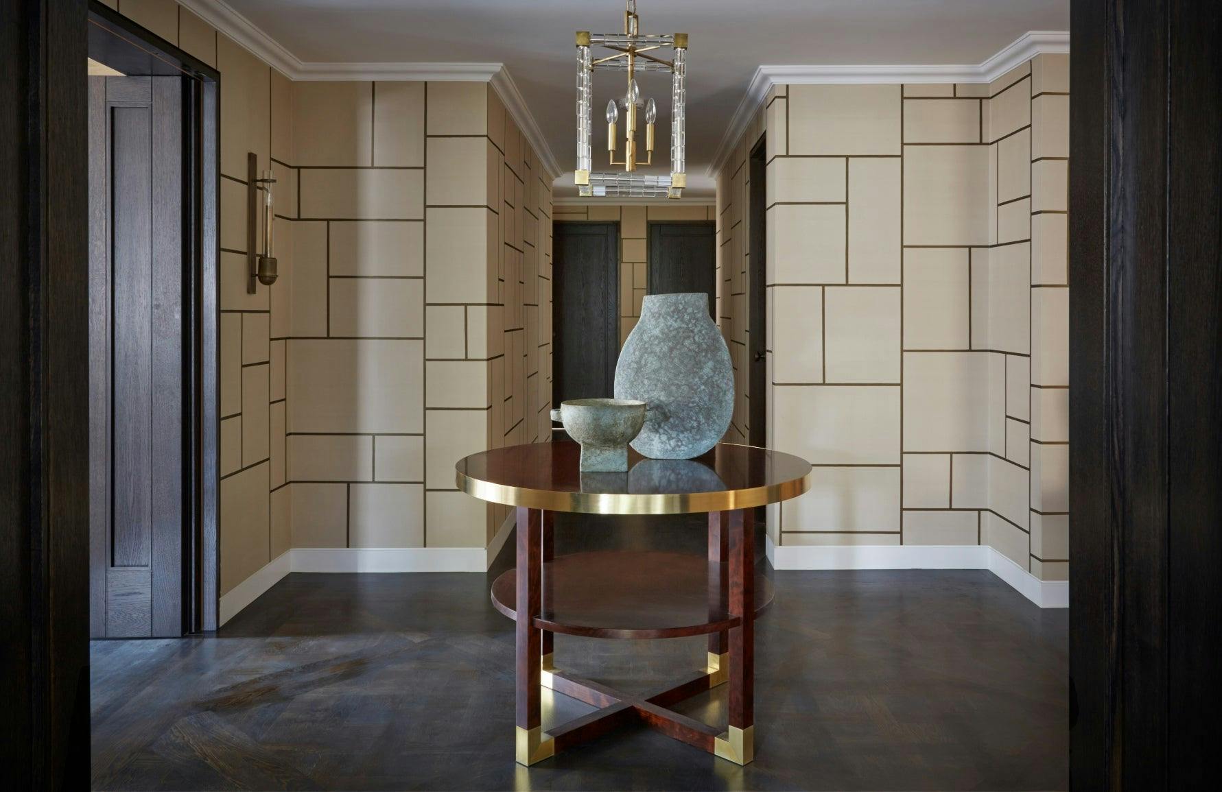 Ideas on How To Style Your Round Entryway Table | LuxDeco