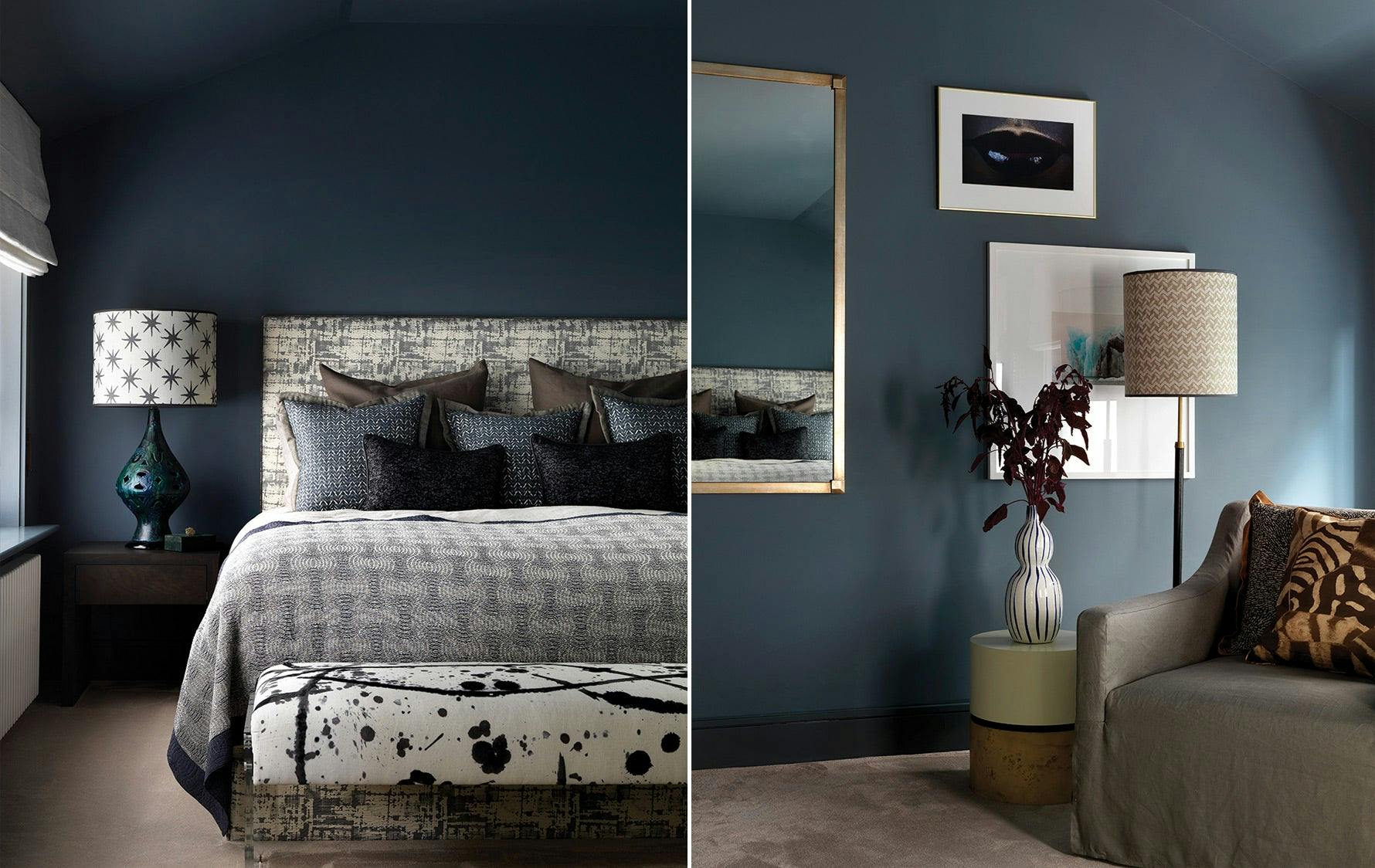 bluish grey bedroom ideas