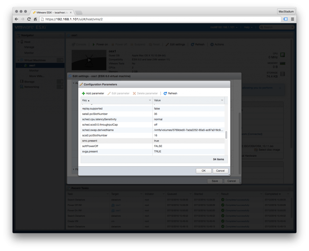 Bug Fix Deploying Osx Vms To A Single Esxi Host Via Embedded Host Client Macstadium Blog
