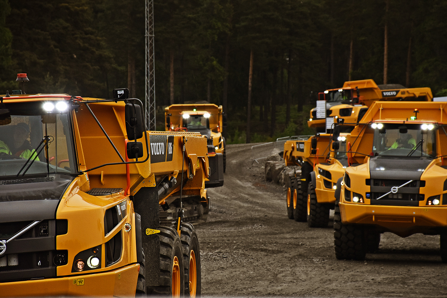 Volvos maskiner blir tjänster