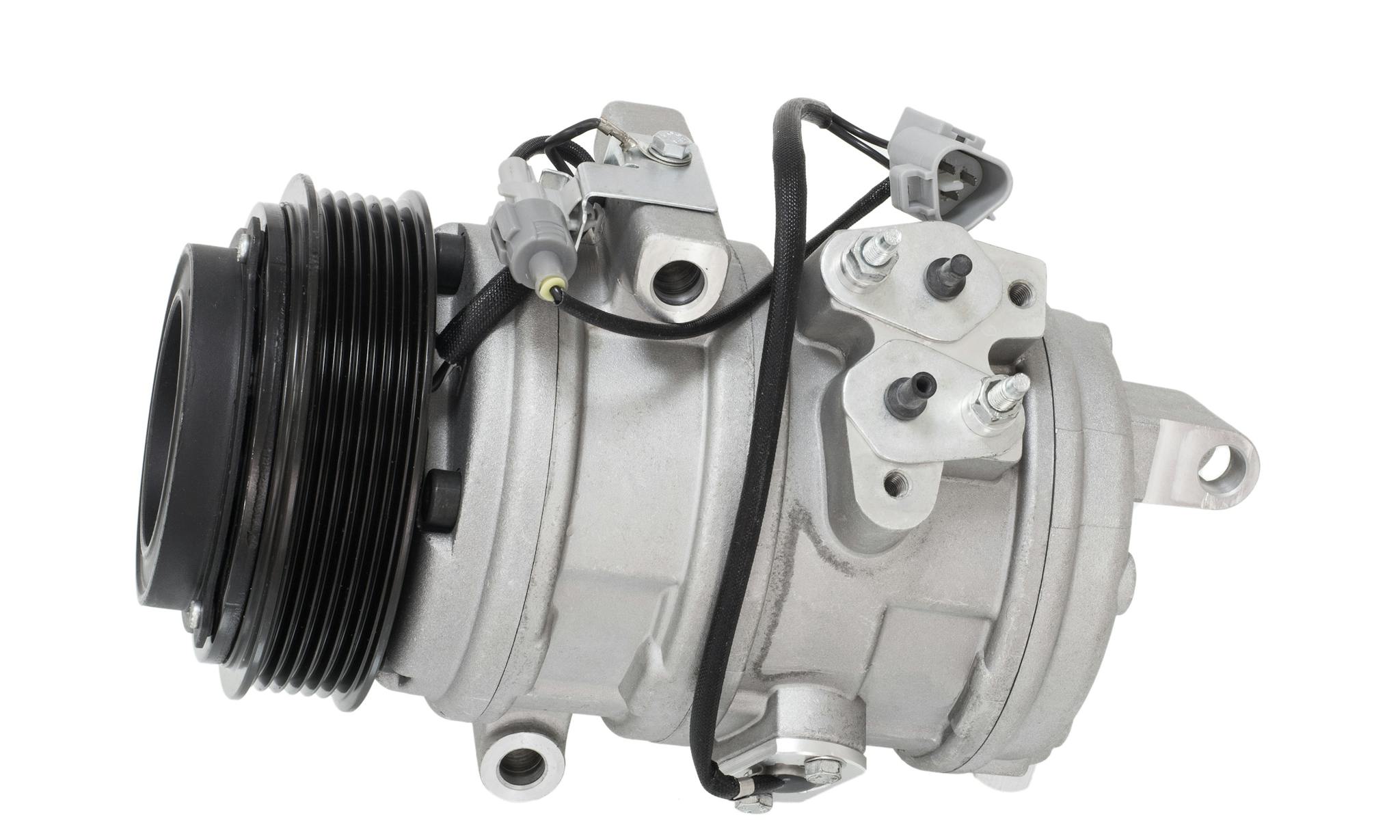 What is a variable displacement air-conditioning compressor?