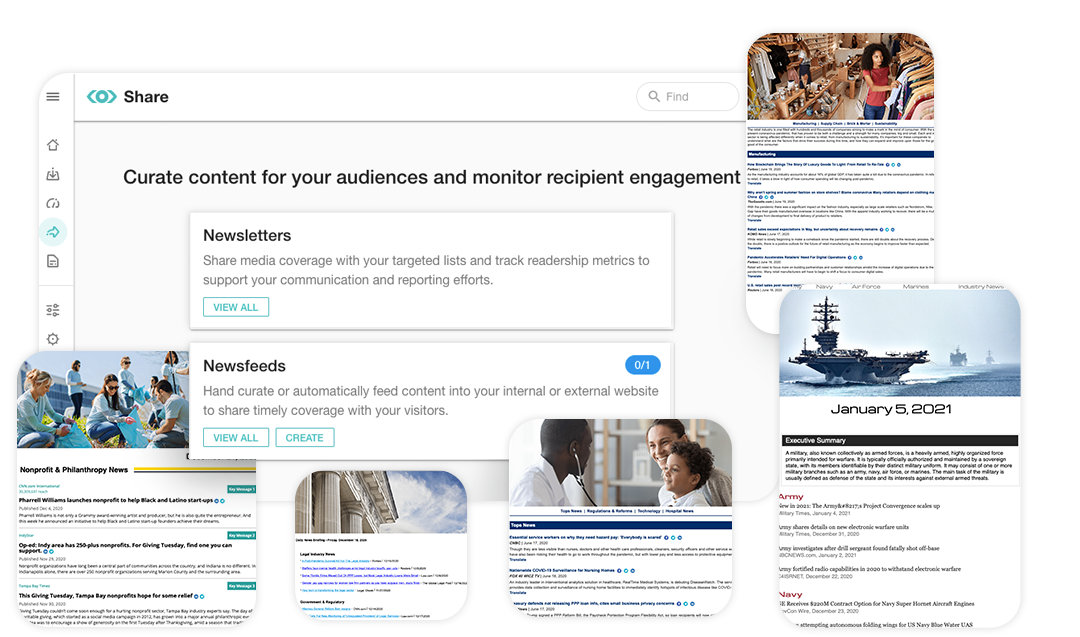 Newsletters & Website Newsfeeds | Meltwater