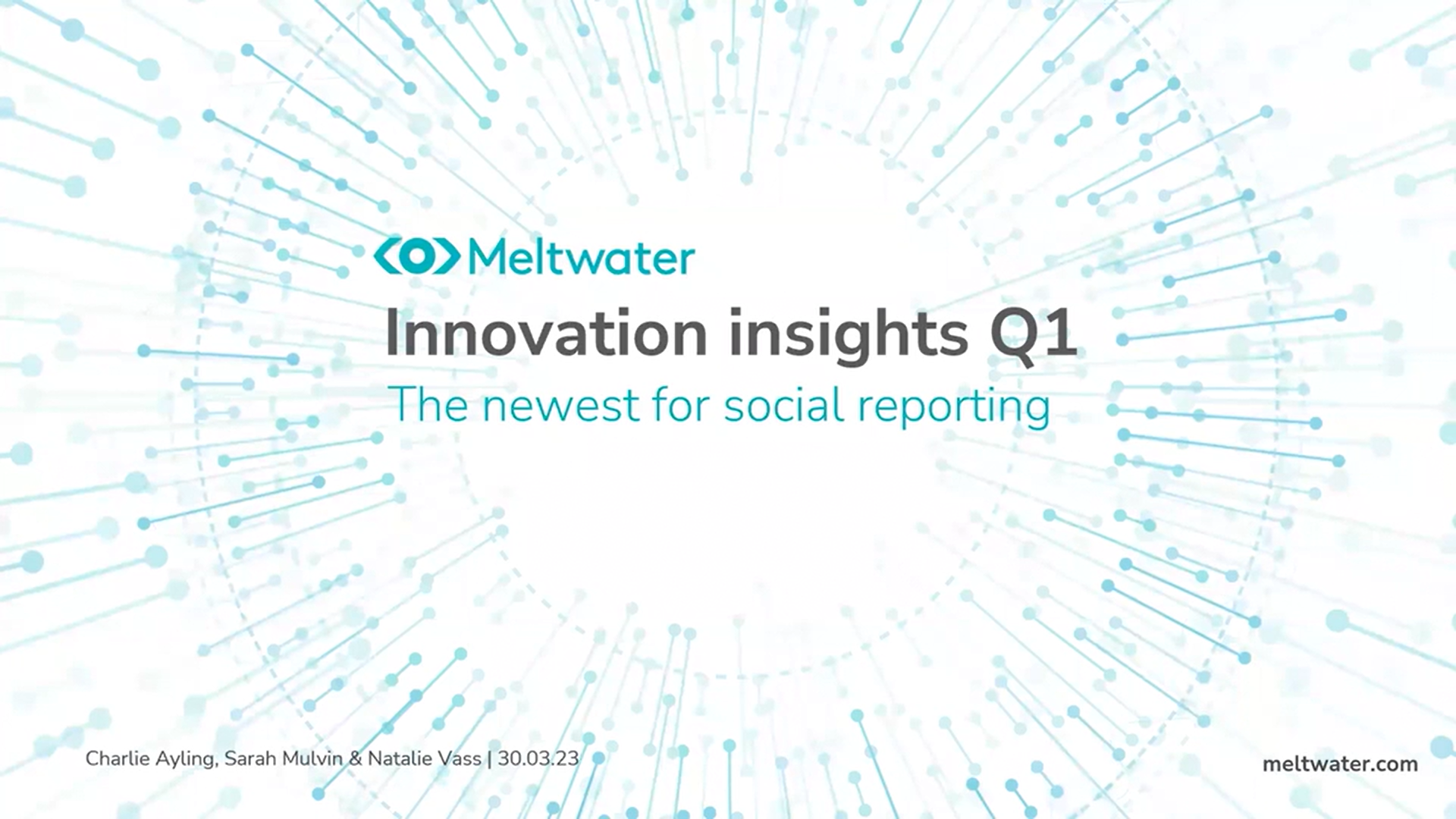 Innovation insights Q1 2023: The newest for social reporting