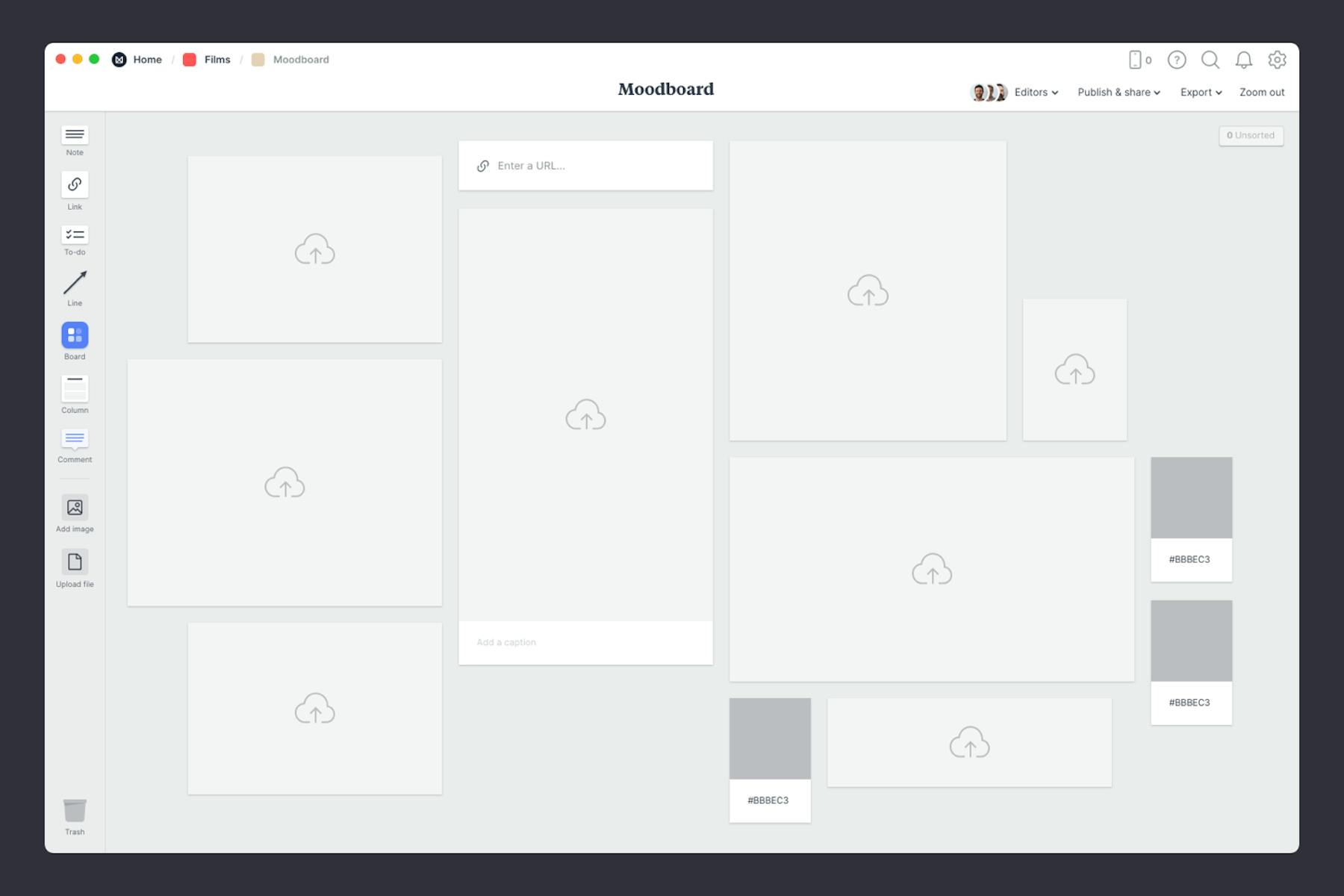 Film Moodboard Template & Example - Milanote