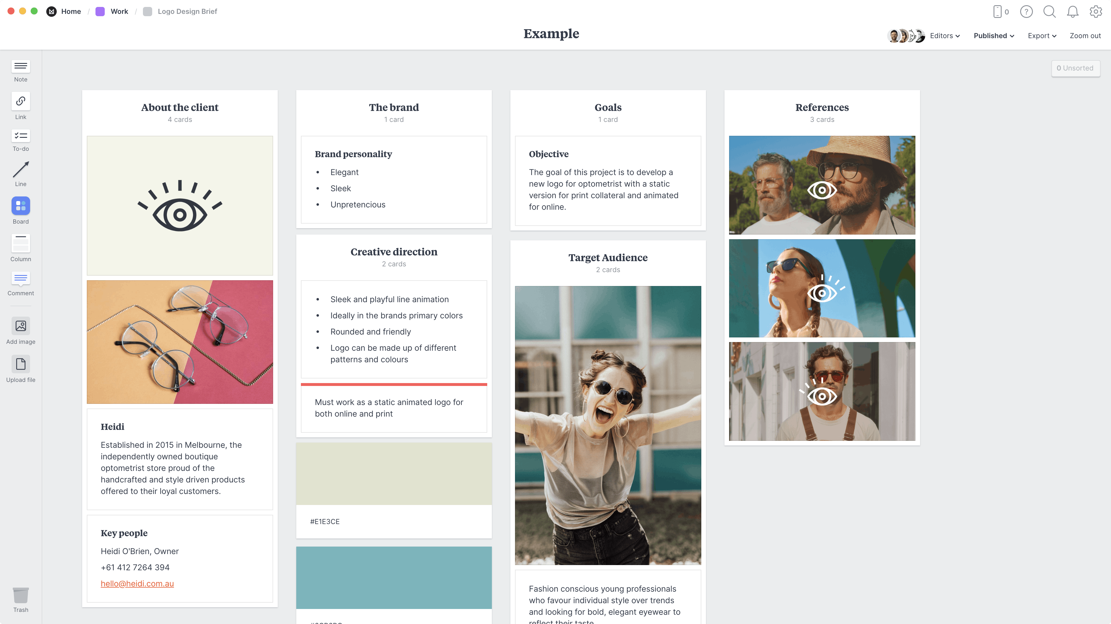 Logo Design Creative Brief Template & Example - Milanote