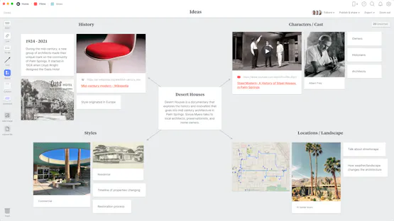 Film Brainstorming - Template & Example - Milanote