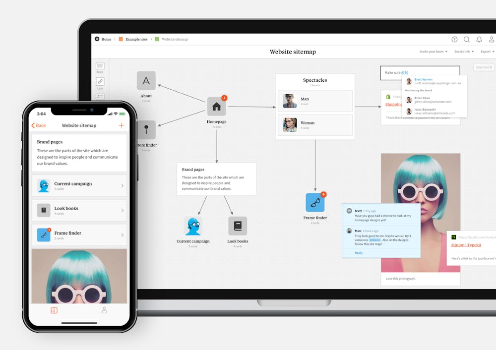 Online Whiteboard - Web Whiteboard For Creatives - Milanote
