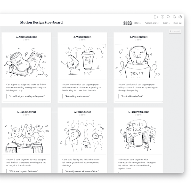 Game design software - Milanote