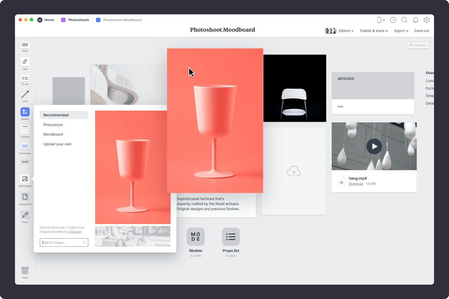 Photoshoot Plan - Template & Example - Milanote