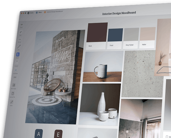 Visual Workspace For Interior Designers - Milanote