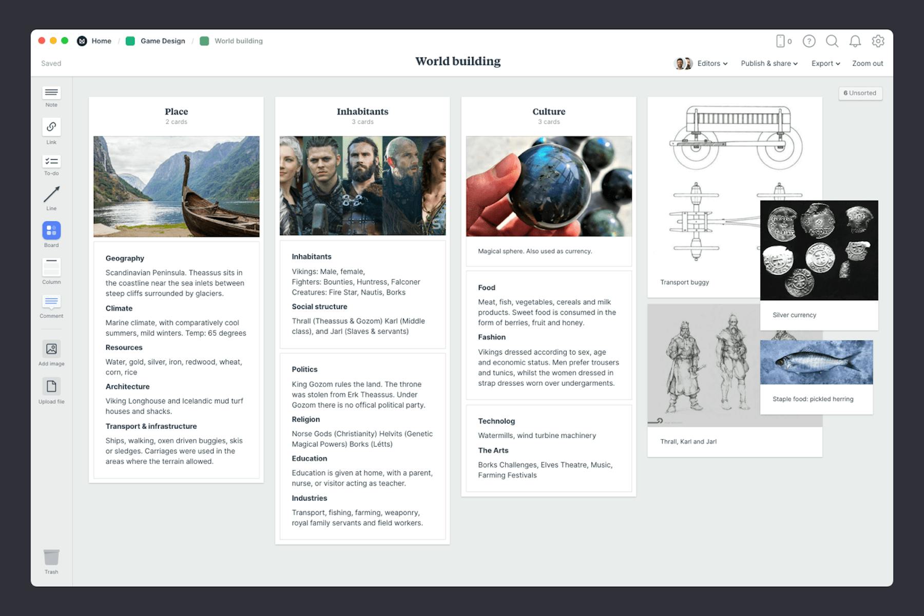Game Design Document - Template & Example - Milanote