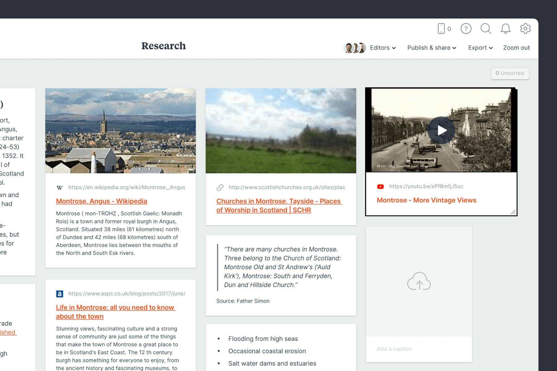 Novel Research - Template & Example - Milanote